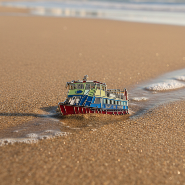 Pride of Exmouth Enamel Badge - Stuart Line Cruises